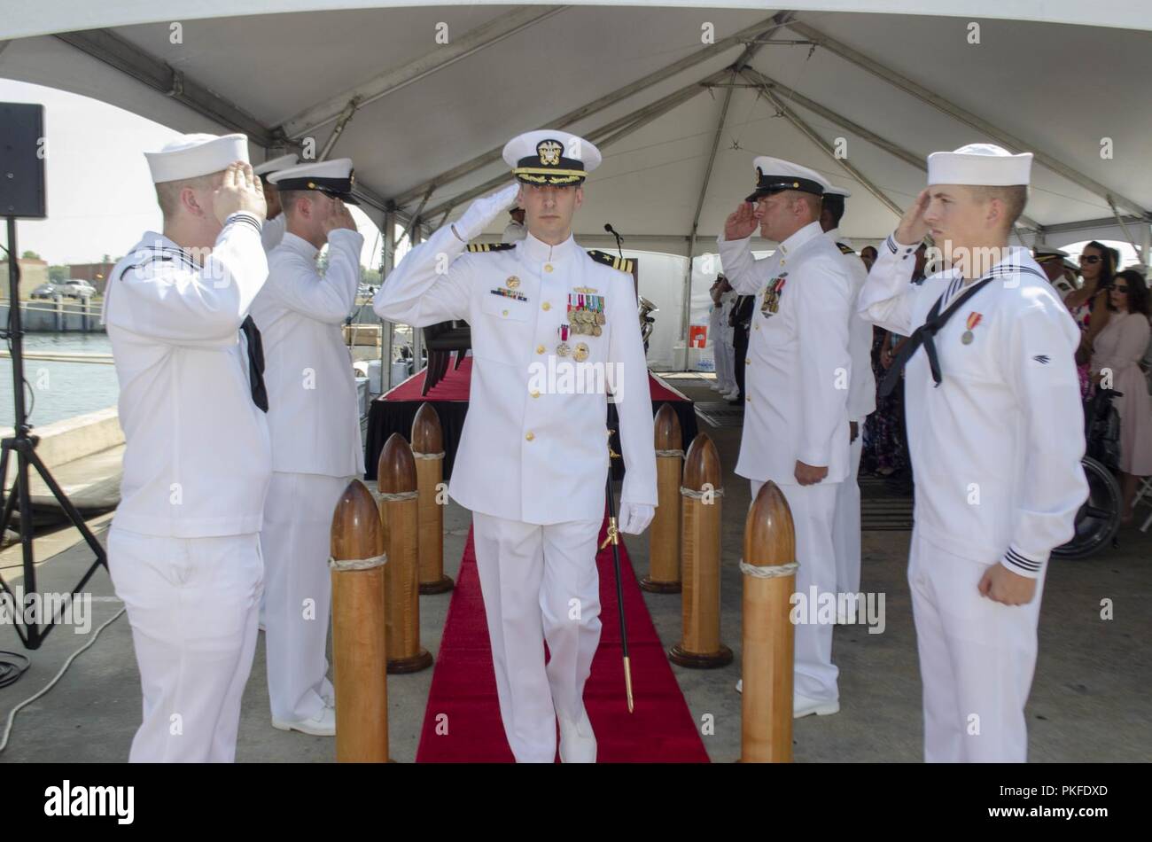 NORFOLK, (Aug, 10, 2018) Cmdr. Daniel E. Broadhurst, former commanding ...