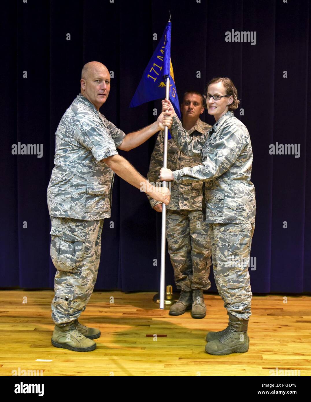 Pennsylvania Air National Guardsman Lt. Col. Karen R. Bogdan takes ...