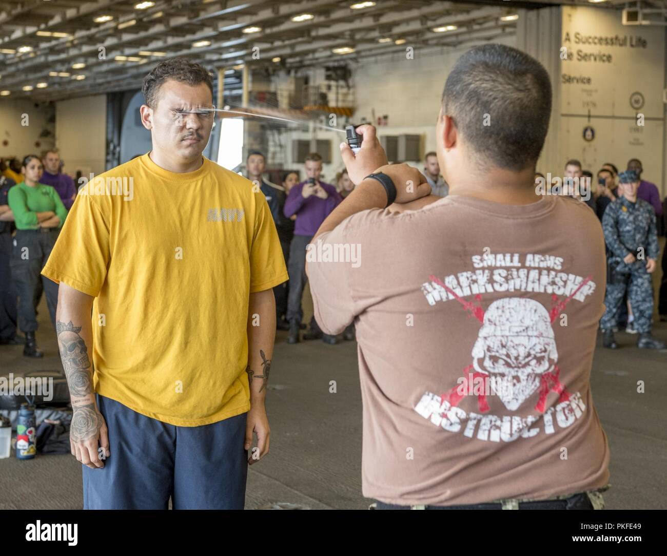 ATLANTIC OCEAN (Aug. 10, 2018) Aviation Boatswain's Mate (Fuel) Airman ...