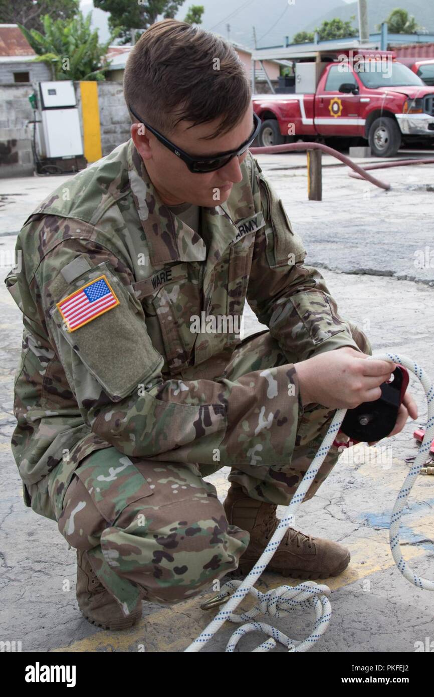 Sgt. Andrew Ware, team member with the chemical, biological ...