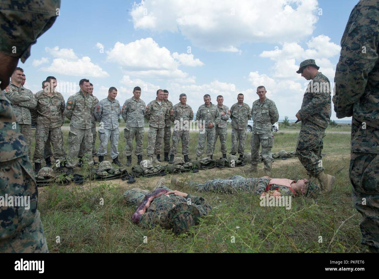Tactical combat casualty care tccc field training exercise hi-res stock ...