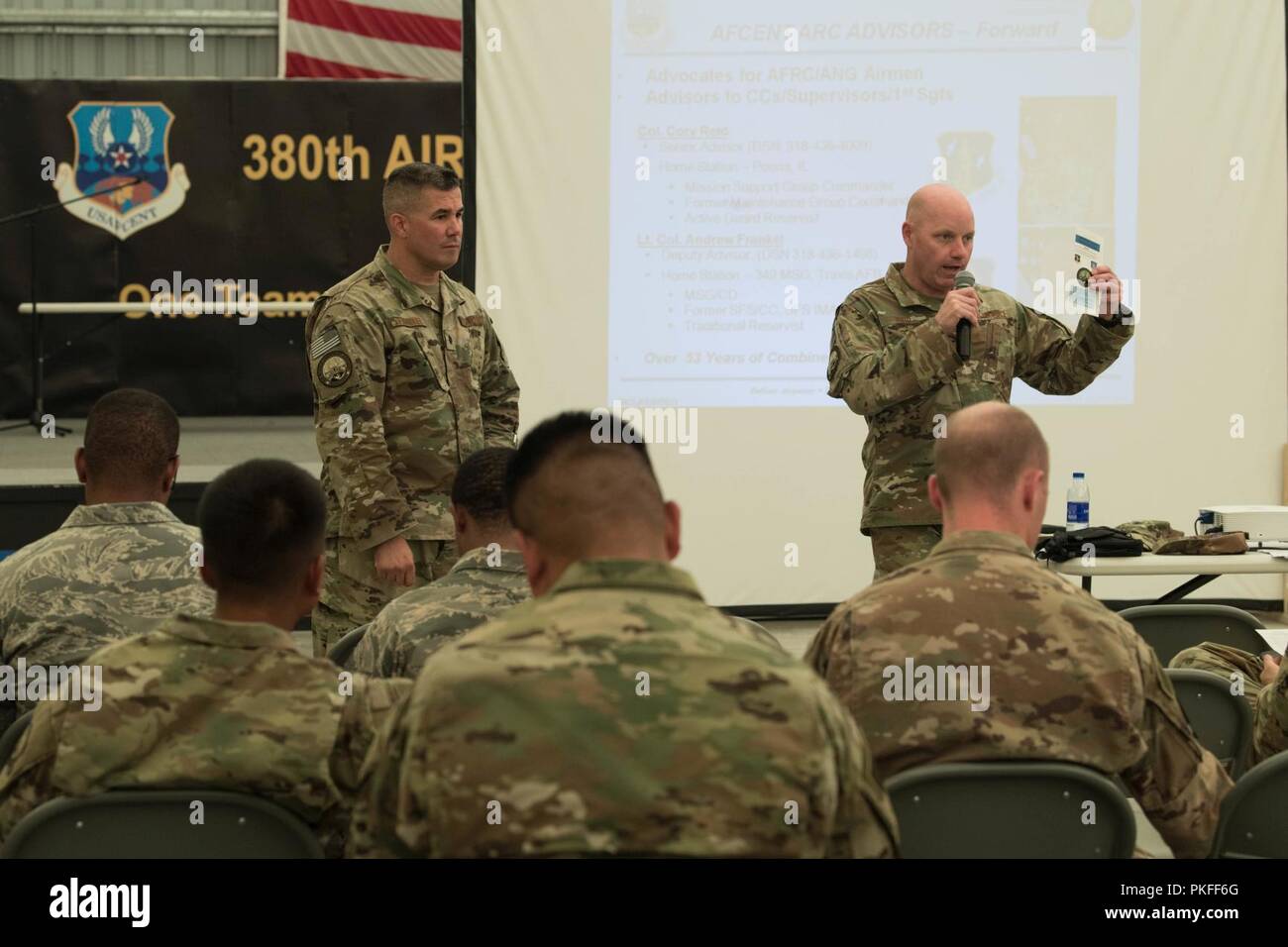 Col. Cory Reid, Senior Air Reserve Component advisor, and Lt. Col ...