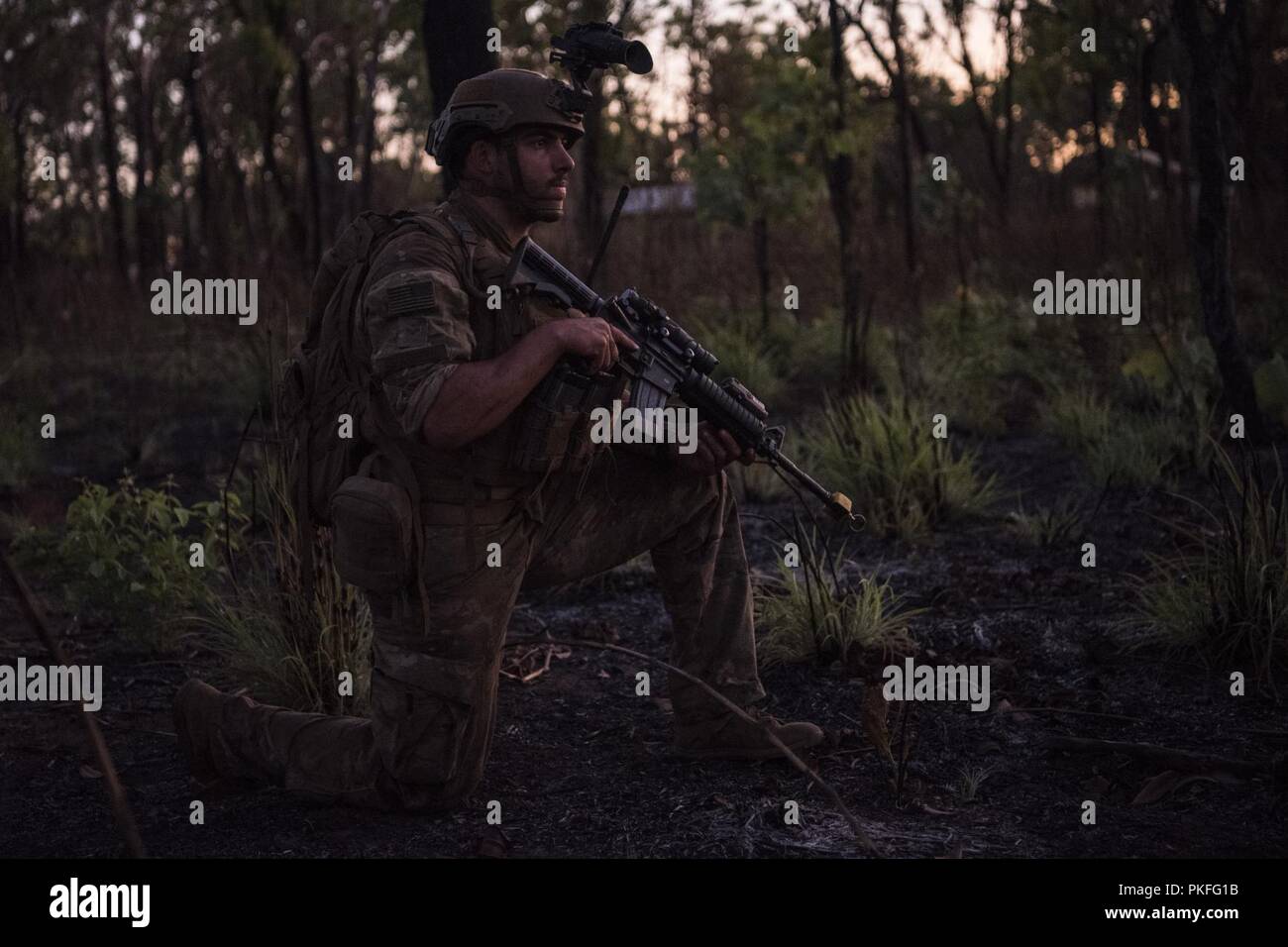 U.S. Air Force Senior Airman Dallas Crandell, 736th Security Forces ...