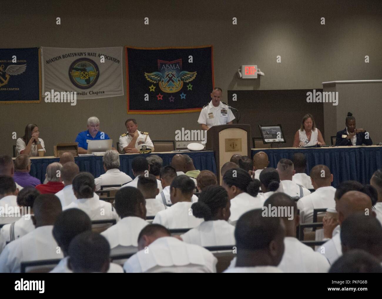 SAN DIEGO (Aug. 6, 2018) Chief Warrant Officer James E. Kay speaks ...