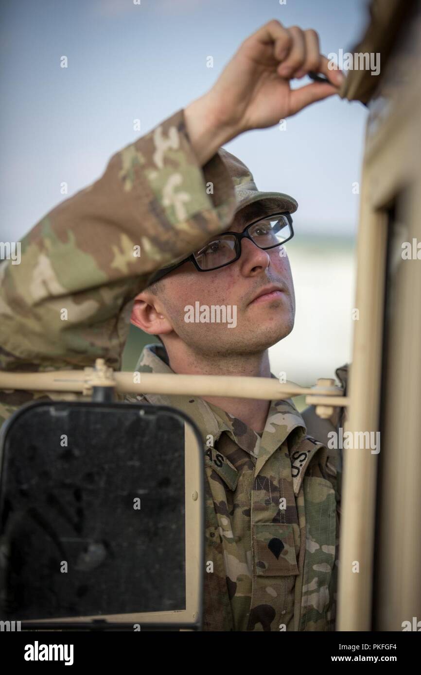 U.S. Army Reserve Spc. Mitchell Vargas, 422nd Military Police Company ...
