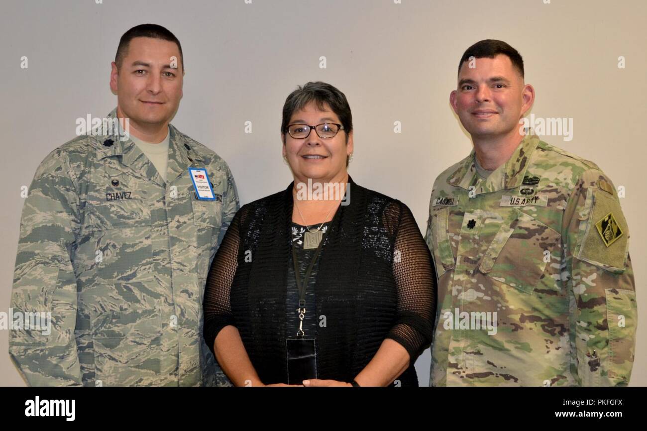 (L-R): Lt. Col. Orlando Chavez; Rose Chavez, ACE-IT operations officer ...