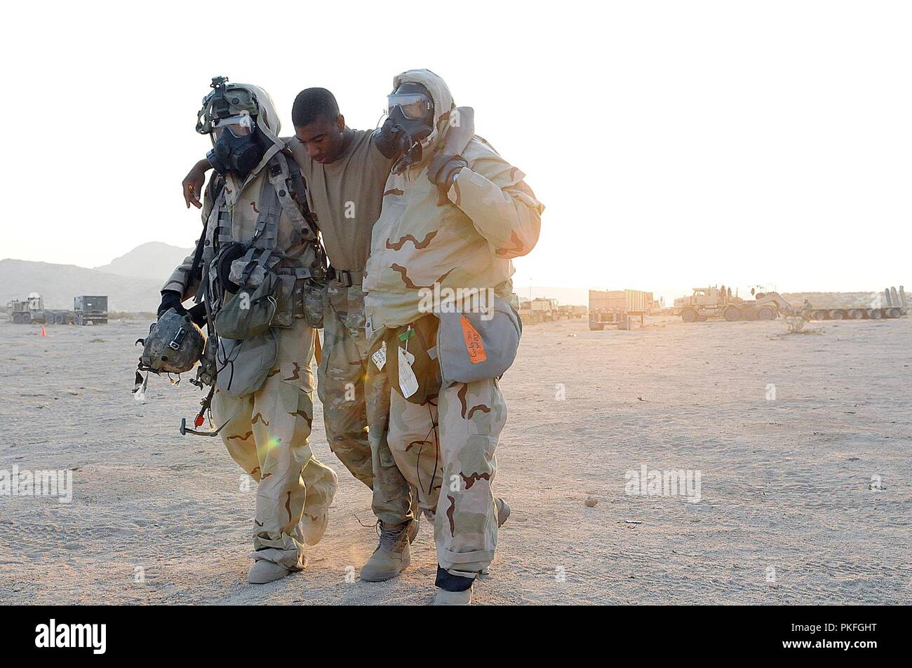 U.S. Army Soldiers transport an injured Soldier to the casualty ...