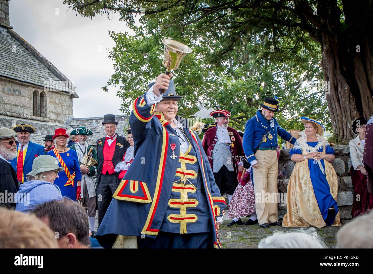 town crier Competition Widdicombe Fair, Widdicombe -n the Moor, Devon ...