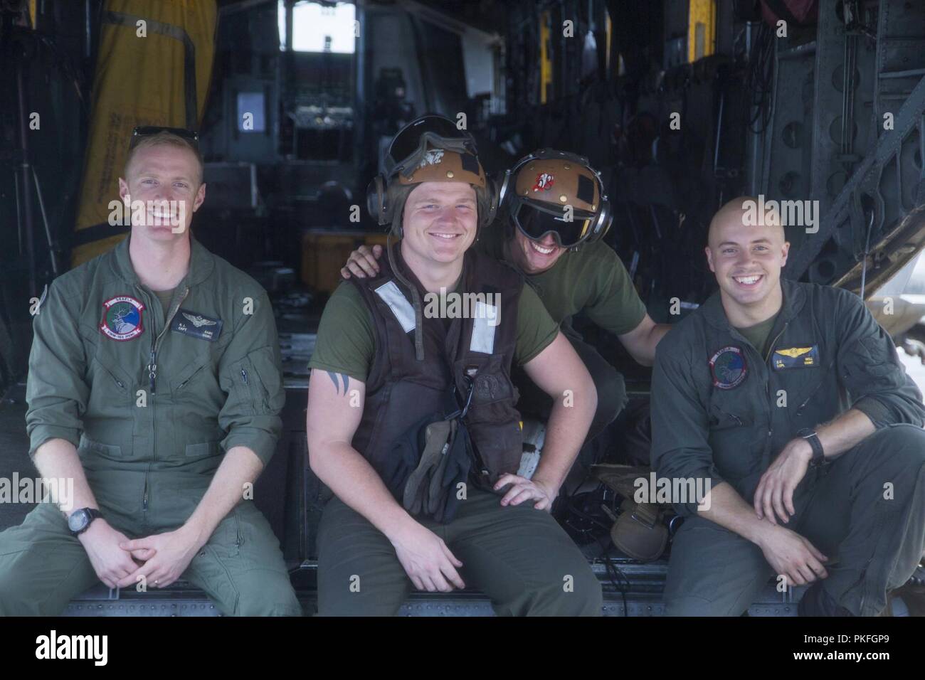 PACIFIC OCEAN – U.S. Marines with Marine Medium Tiltrotor Squadron 166 ...