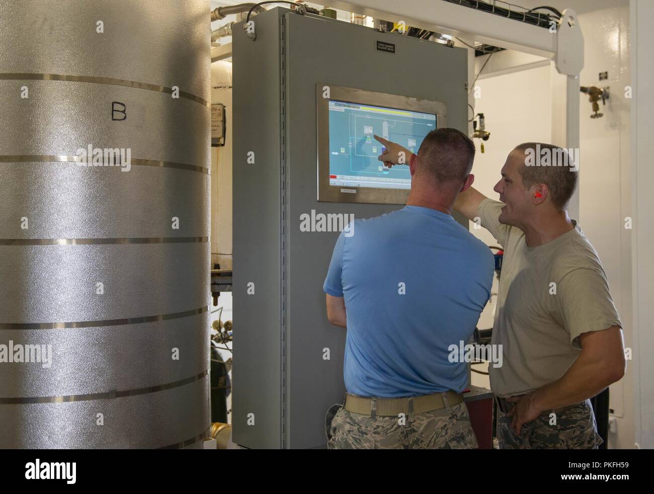 U.S. Air Force members of the 18th Logistics Readiness Squadron ...