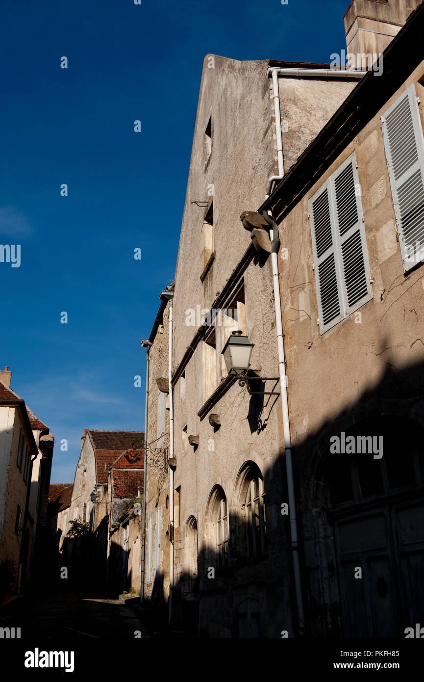 Impression of the village Vézelay, in the Yonne department (France, 23 ...