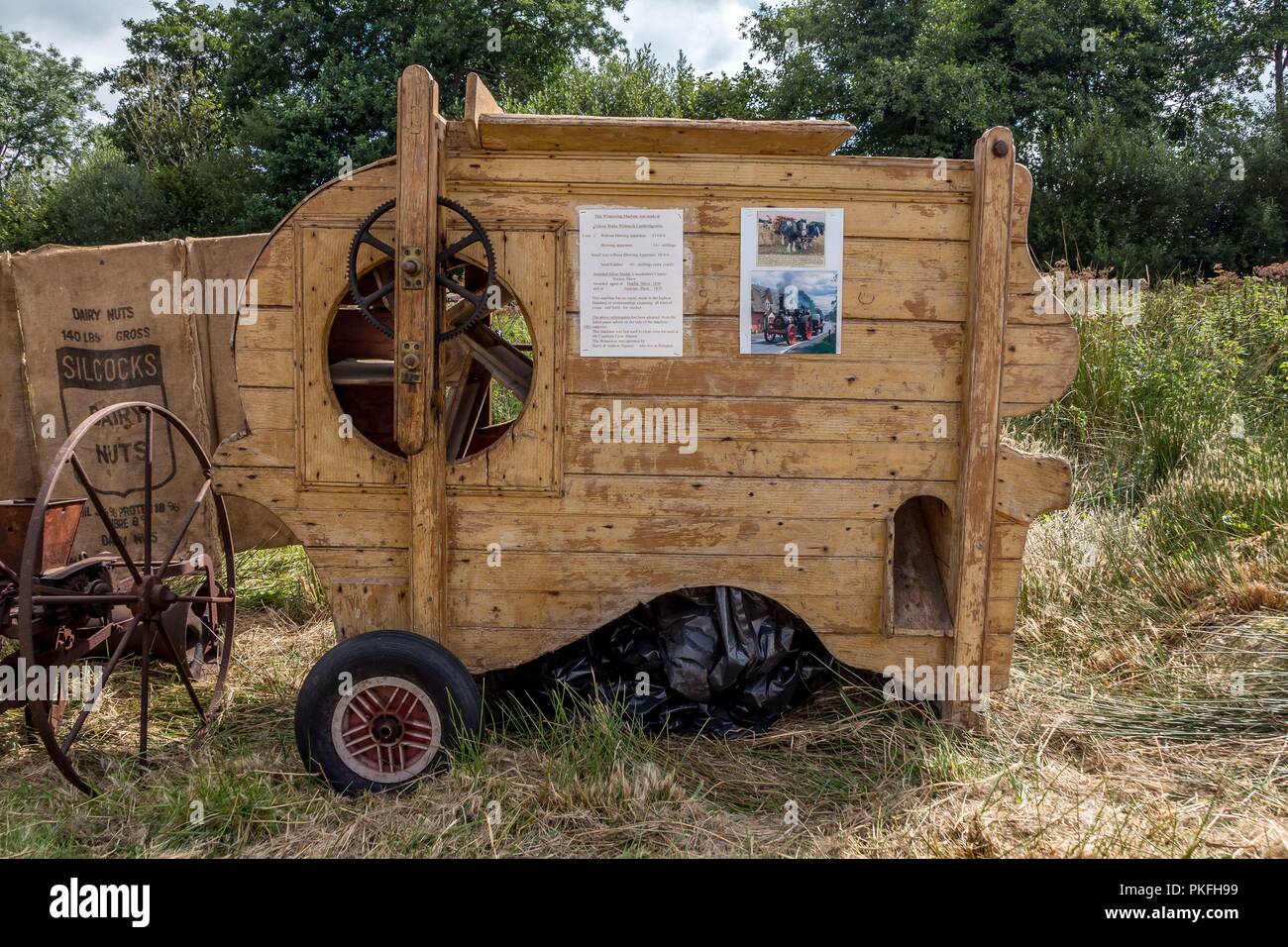 Threshing Machine Widdicombe Fair, Widdicombe -n the Moor, Devon, UK ...