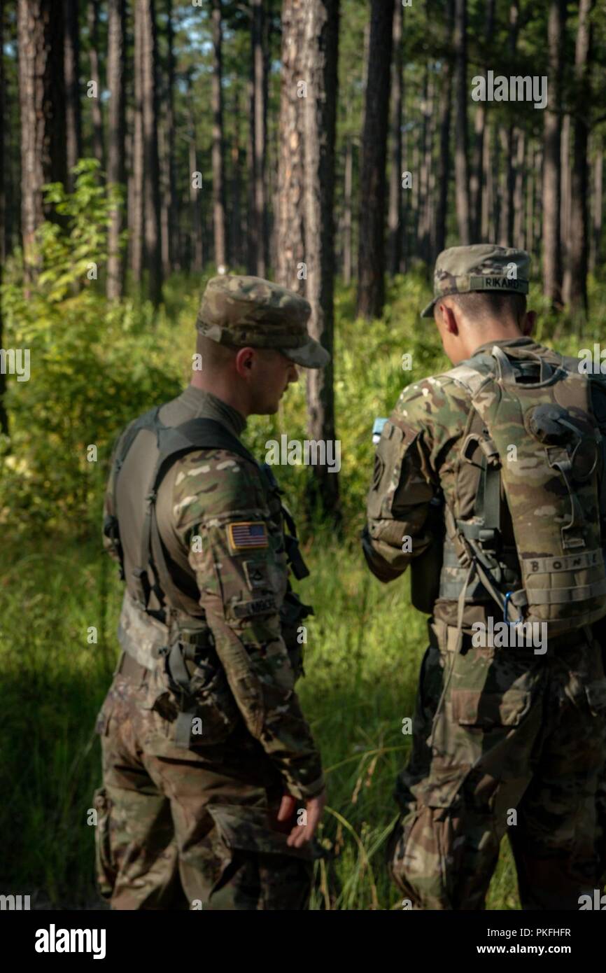 Pfc. Arthur Moore and Pfc. Austin Rikard of Alpha Troop, 6th Squadron ...