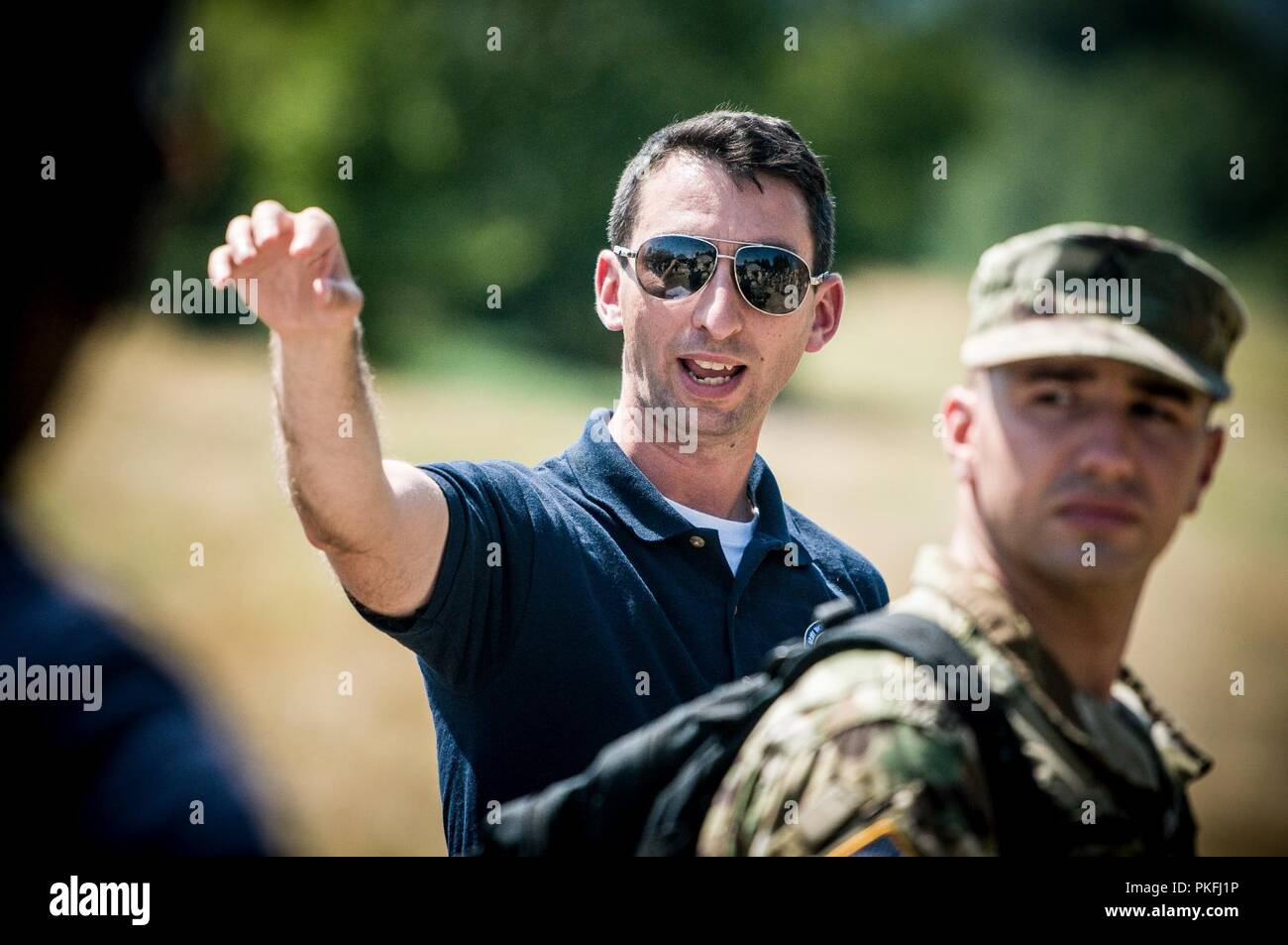 Maine Army National Guard historian Capt. Jonathan Bratten describes ...