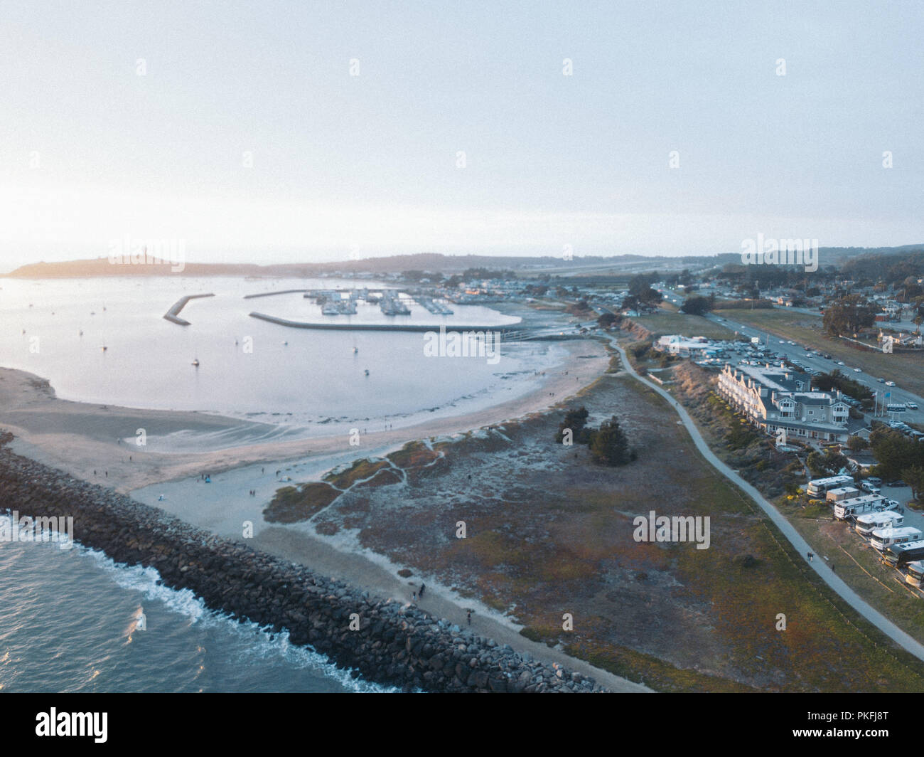 Half moon bay california aerial hi-res stock photography and images - Alamy