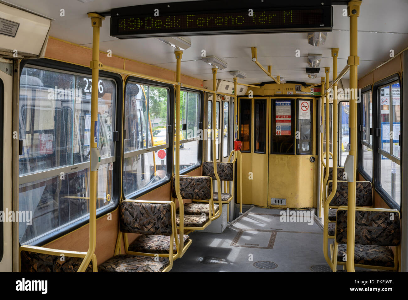 Interior vintage tram trolley car hi-res stock photography and images ...