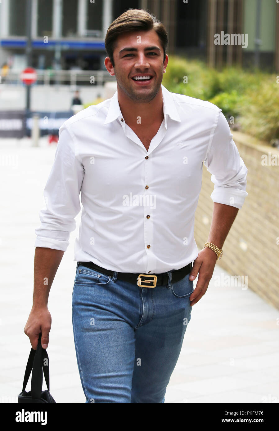Jack Fincham outside ITV Studios Featuring: Jack Fincham Where: London ...