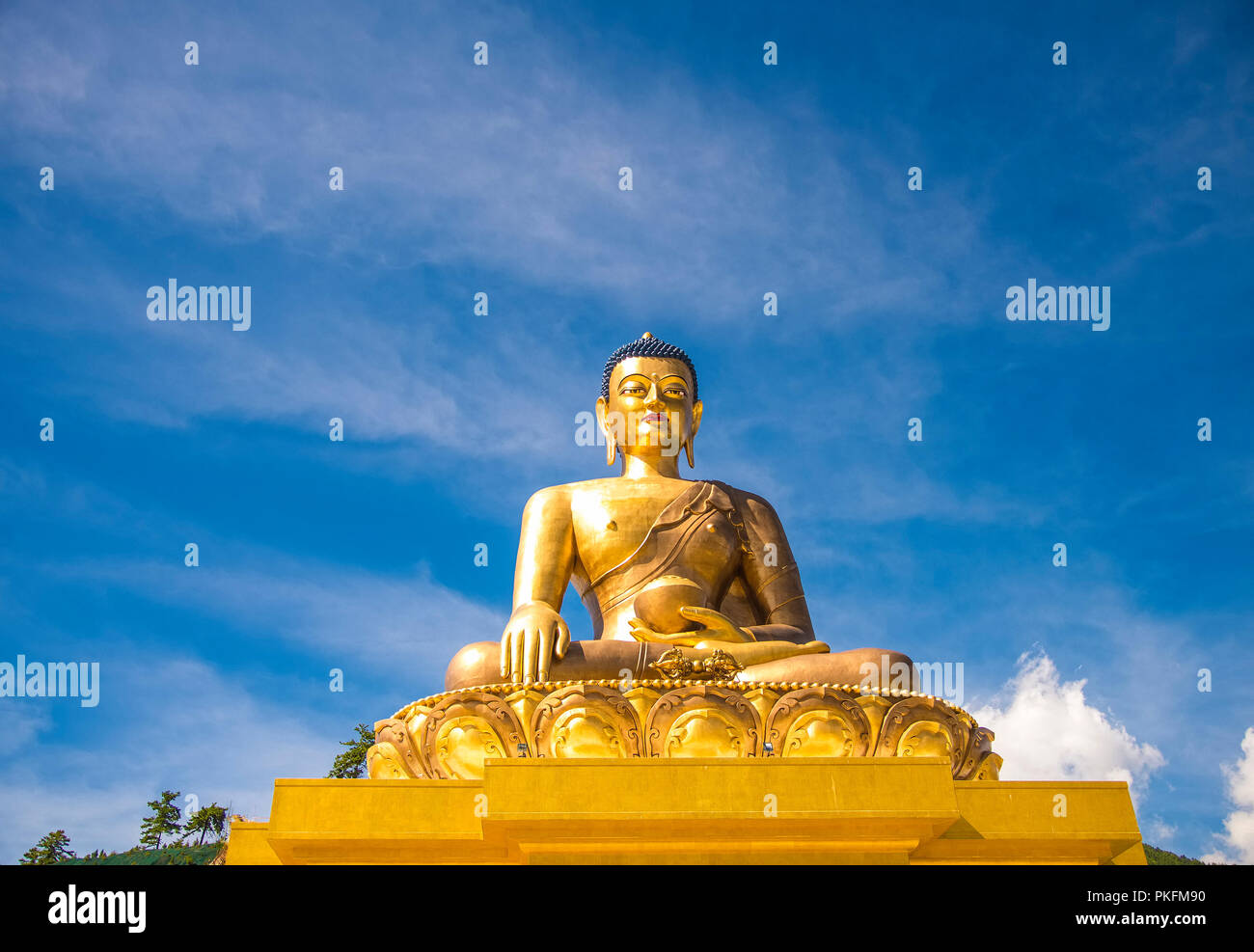 Golden Buddha,Bhutanese name,Buddha Dordenma, Old Thimpu,Bhutan Stock ...