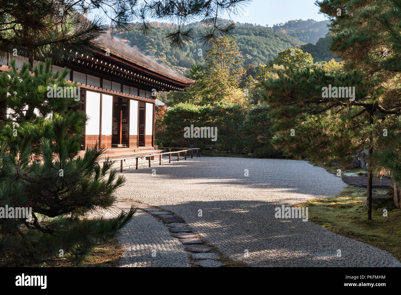 Nanzen-ji, Kyoto, Japan. The kare-sansui (dry landscape) garden at ...