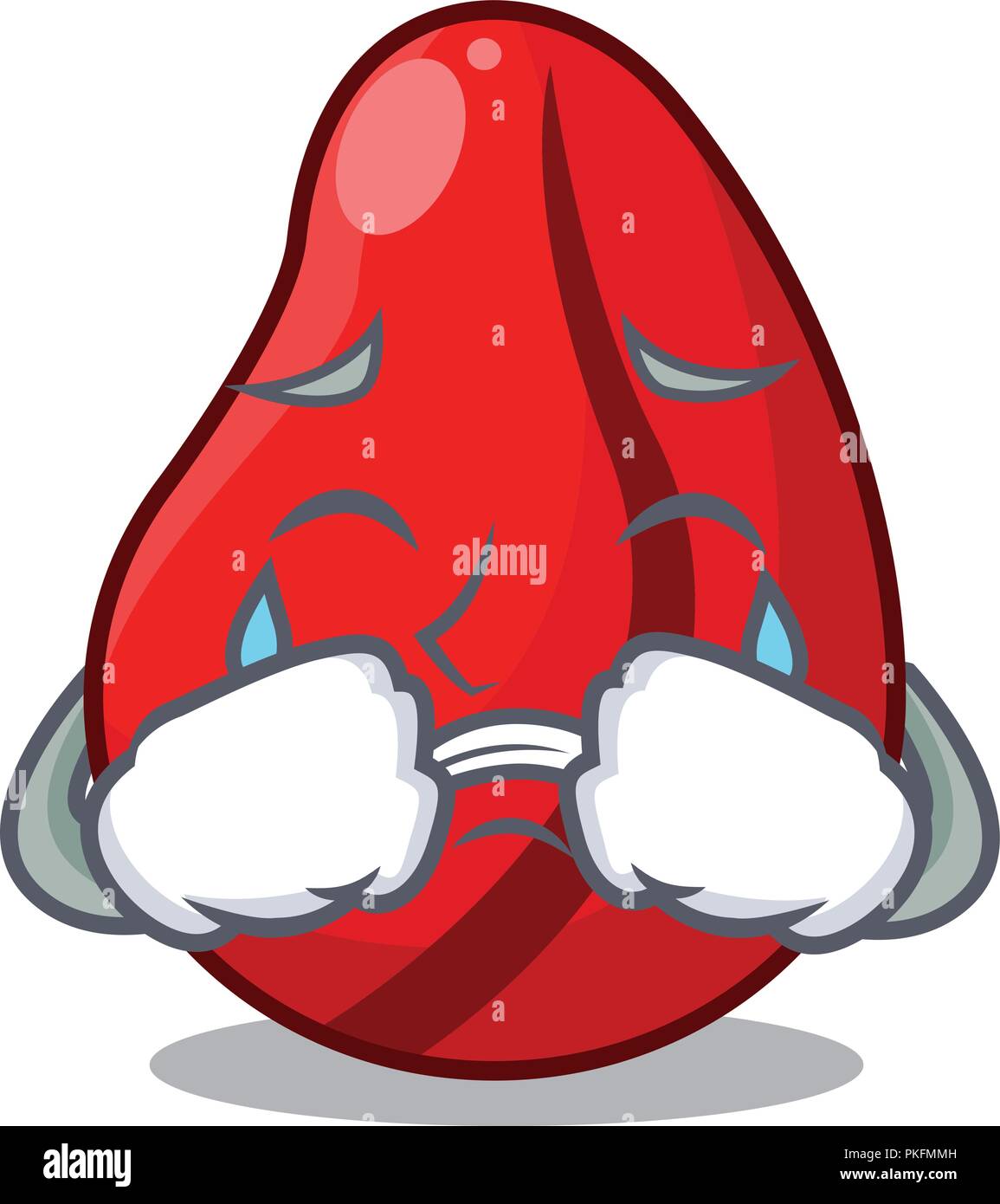 Crying cola nut fruits isolated on cartoon Stock Vector Image & Art - Alamy