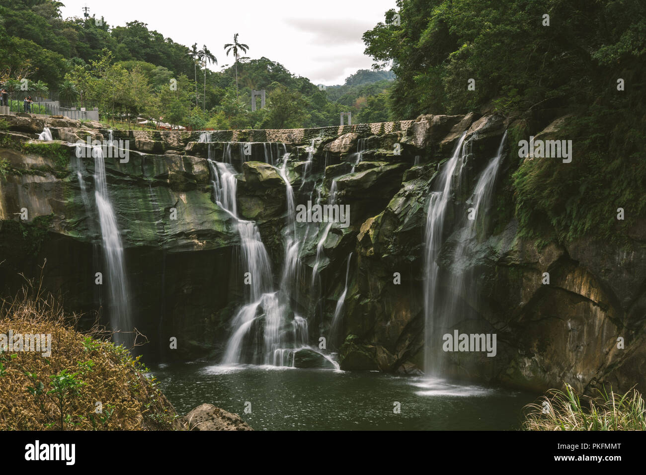 Shifen Waterfall Taiwan Nature Multiple Waterfalls Stock Photo - Alamy