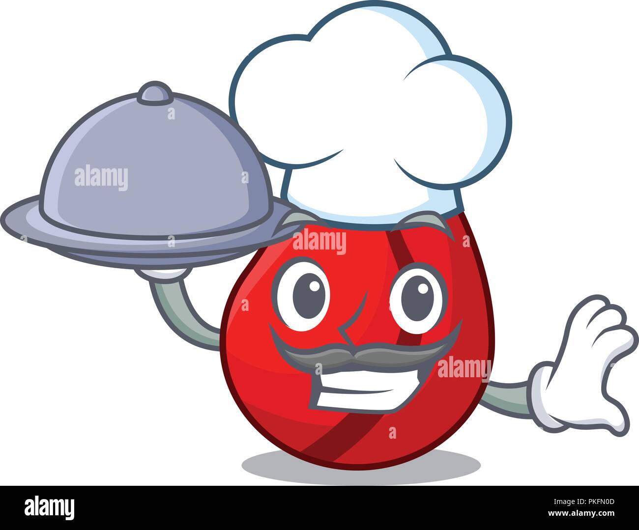 Chef with food cola nut fruits isolated on cartoon Stock Vector Image ...