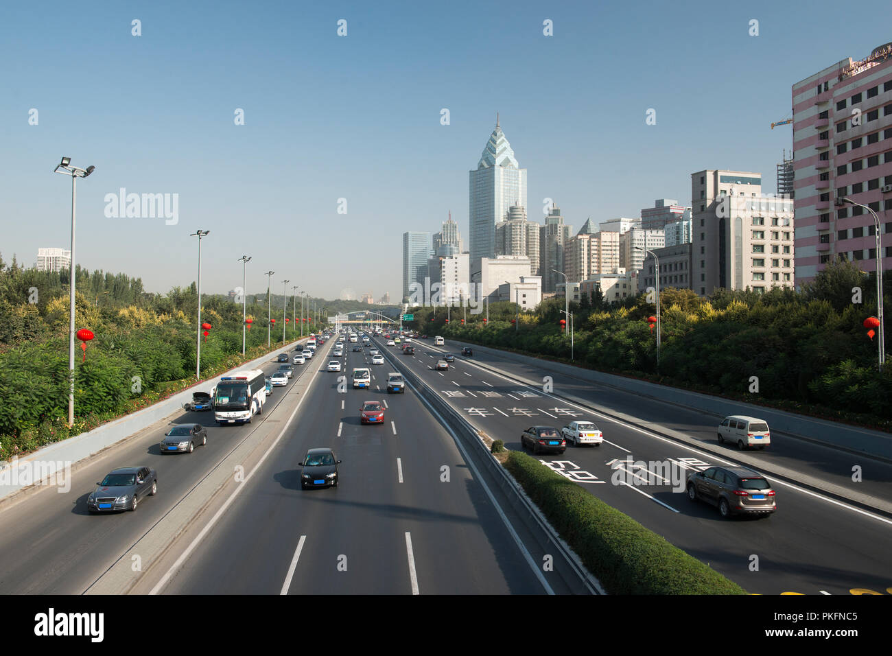 Xinjiang urumqi city building scenery Stock Photo - Alamy
