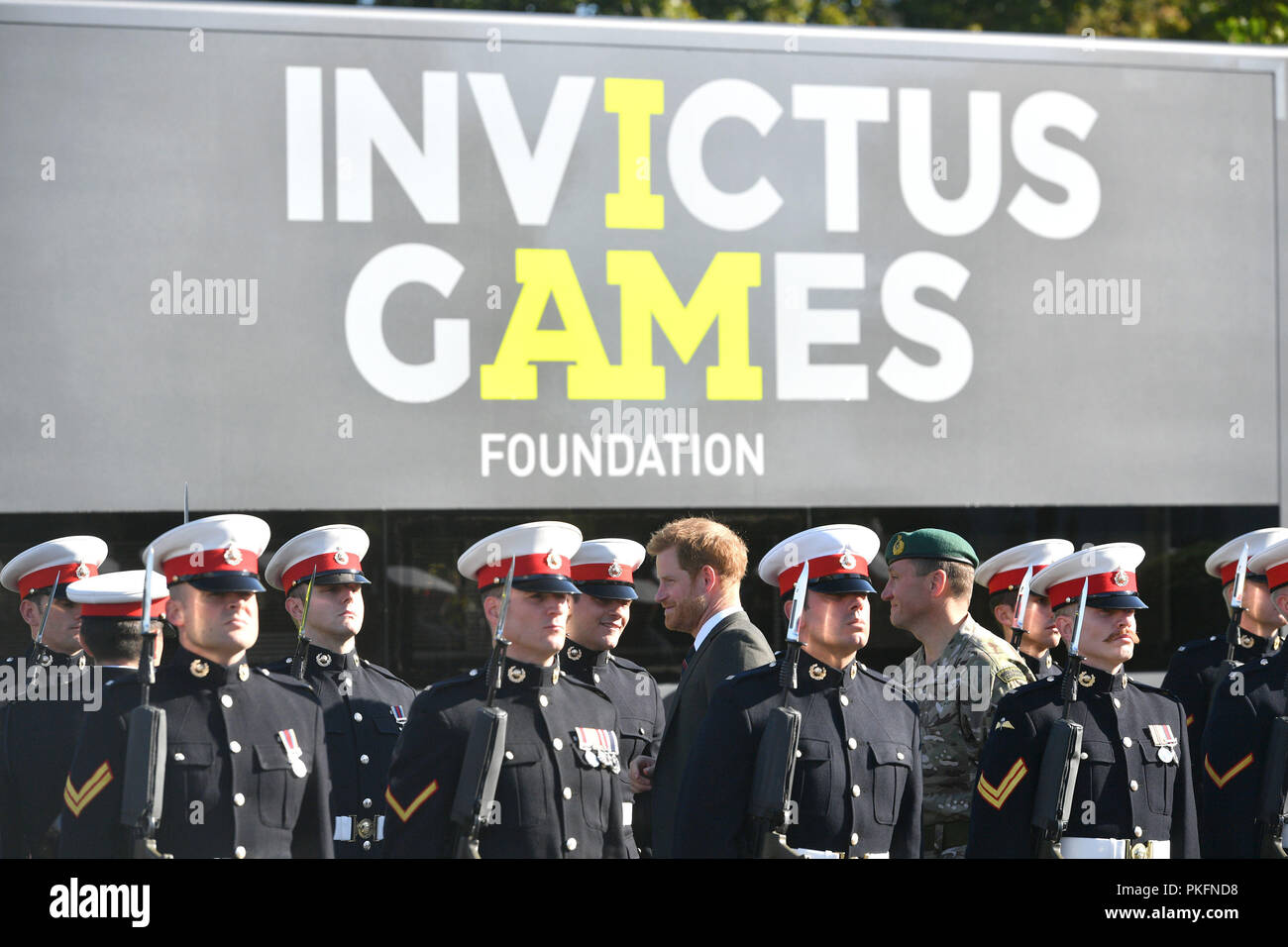 The duke sussex inspects troops royal marines commando training centre ...