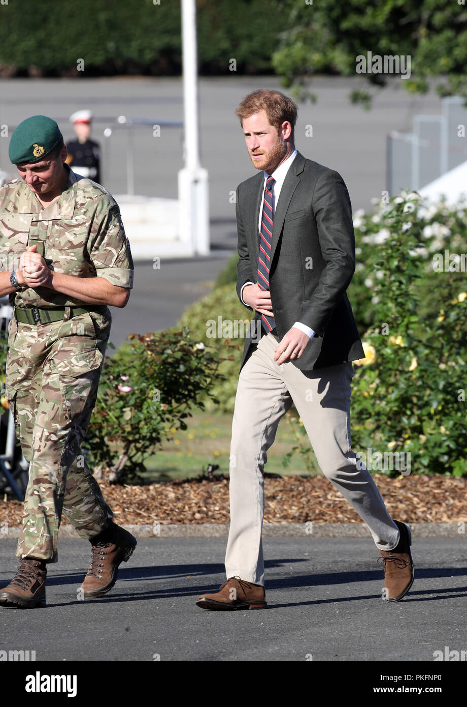 The Duke of Sussex during a visit to the Royal Marines Commando ...