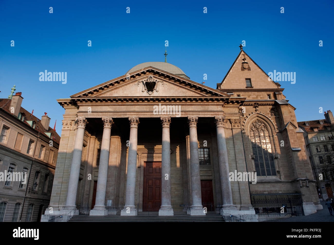 Cathedral st pierre geneva 16th century hi-res stock photography and ...