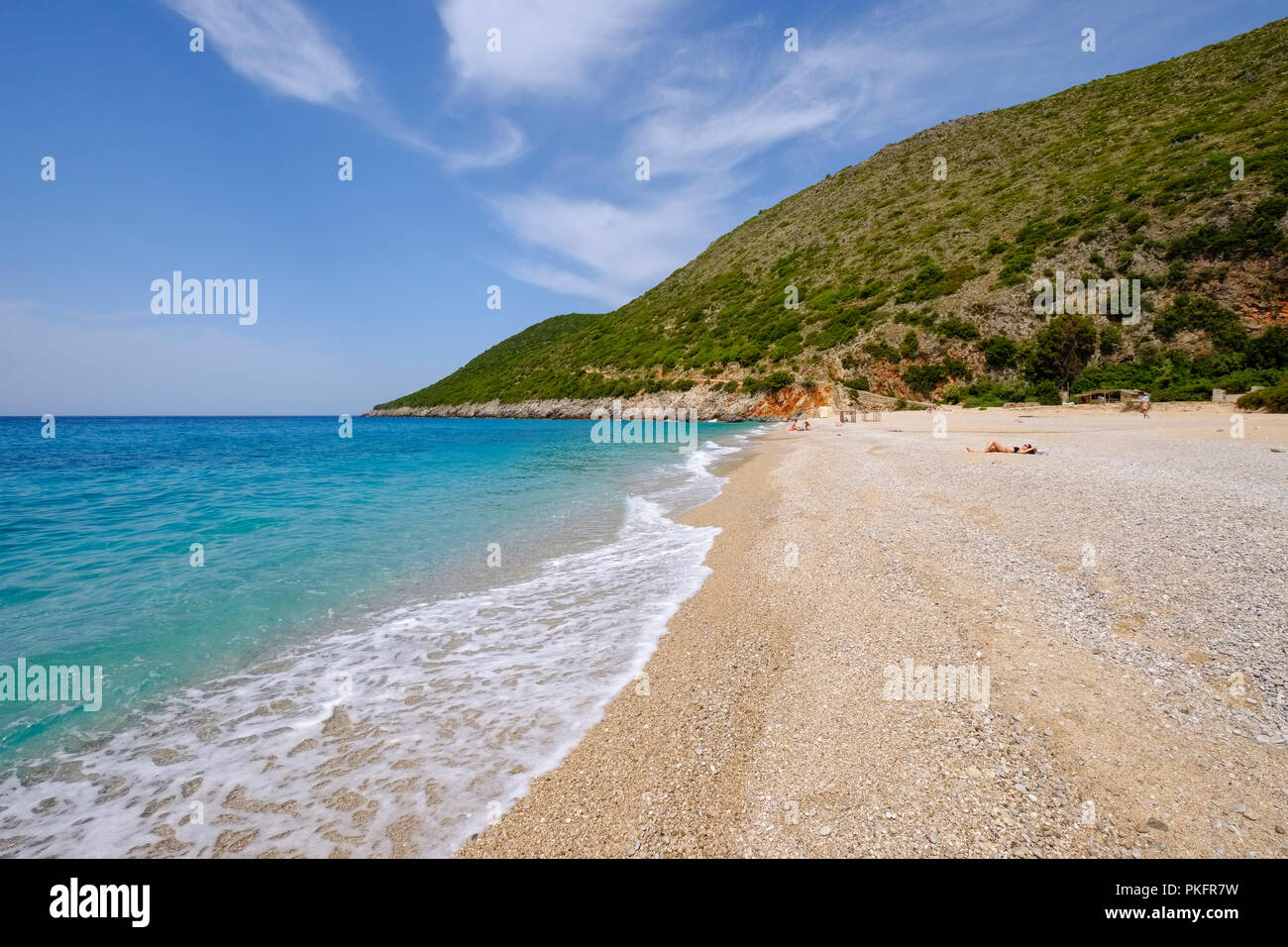 Gjipe Beach, between Dhërmi and Himara, Himarë, Albanian Riviera ...