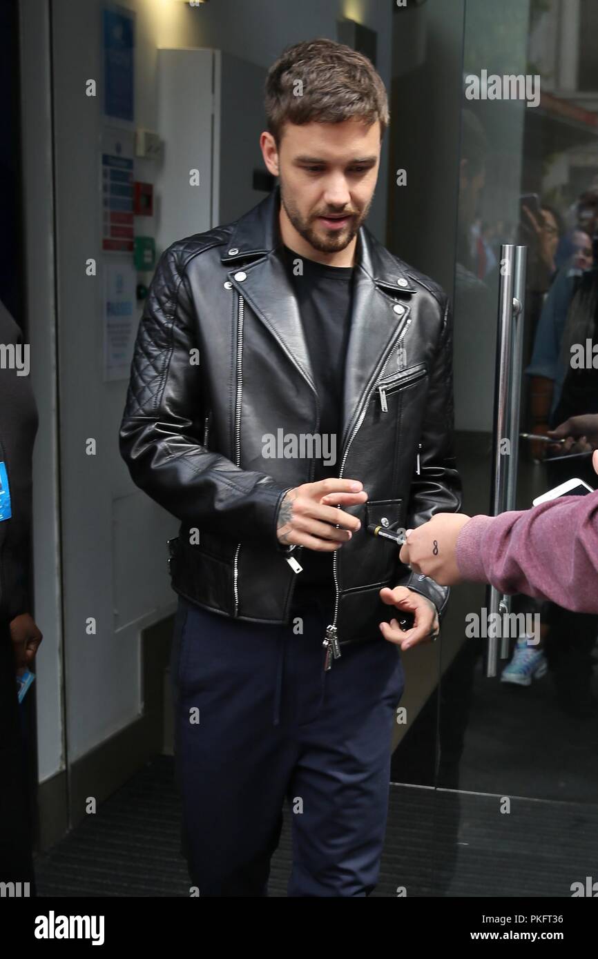 Liam Payne seen leaving Global studios after doing radio interviews for ...