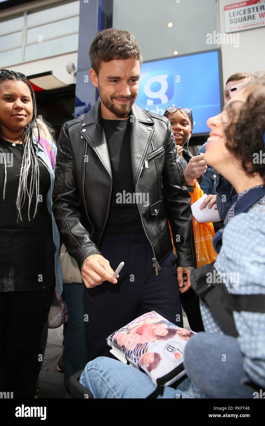 Liam Payne seen leaving Global studios after doing radio interviews for ...