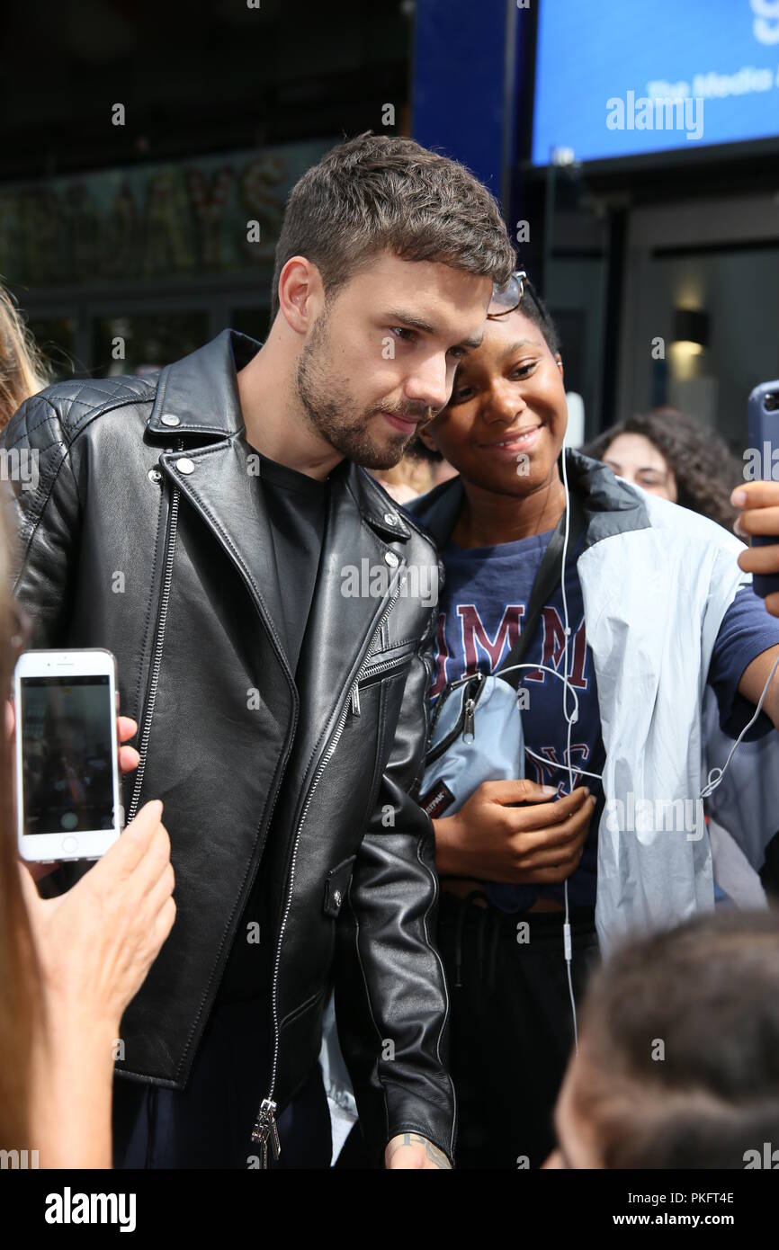 Liam Payne seen leaving Global studios after doing radio interviews for ...
