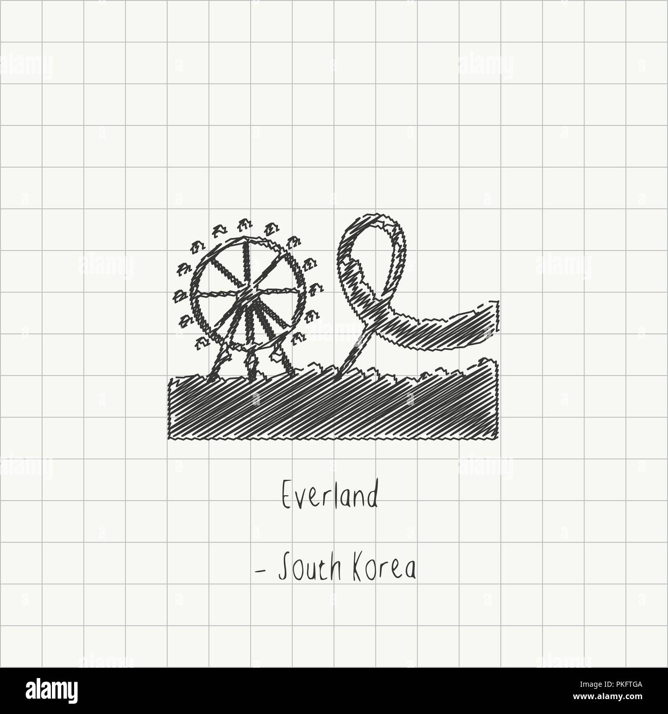 World Famous landmarks design with creative background vector Stock ...