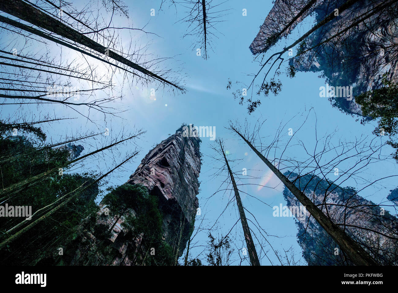 Zhangjiajie in hunan province is the son of heaven mountain scenery ...