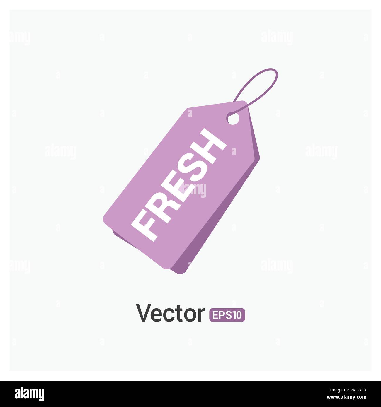 Tag design with typography and white background vector Stock Vector ...