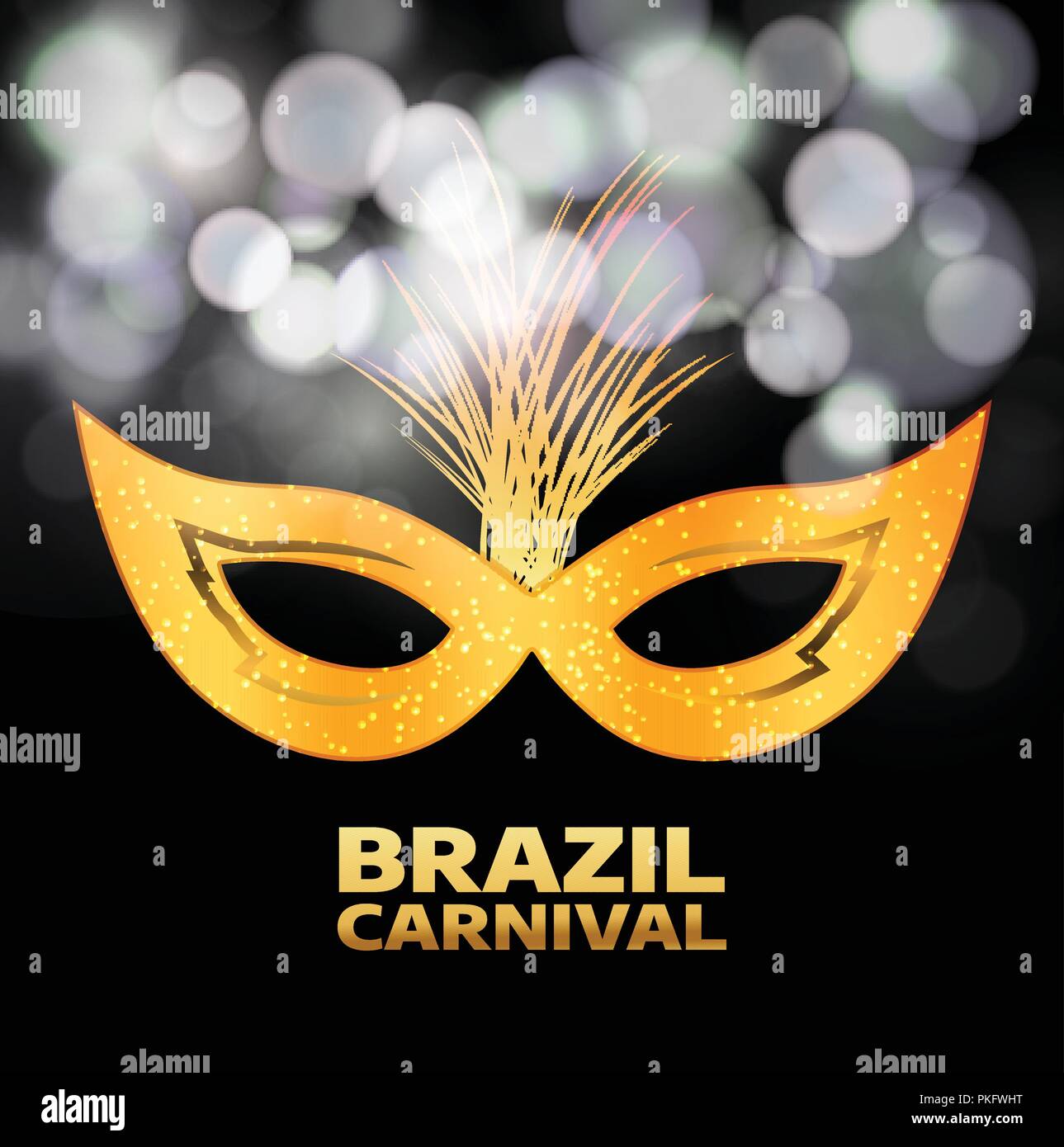 Carnival party design with typography and creative background Stock ...
