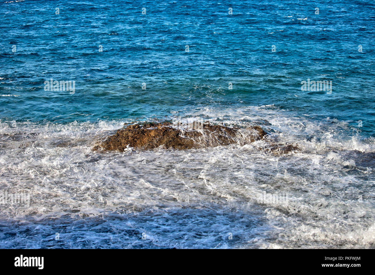 Blue Mediterranean Sea Surface . Stock Image Stock Photo - Alamy
