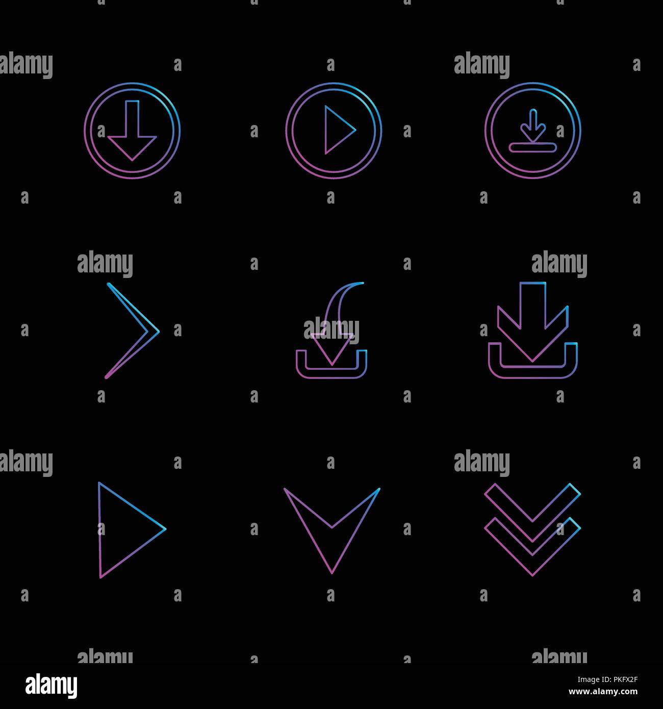 download , play, download , arrows , directions , left , right ...