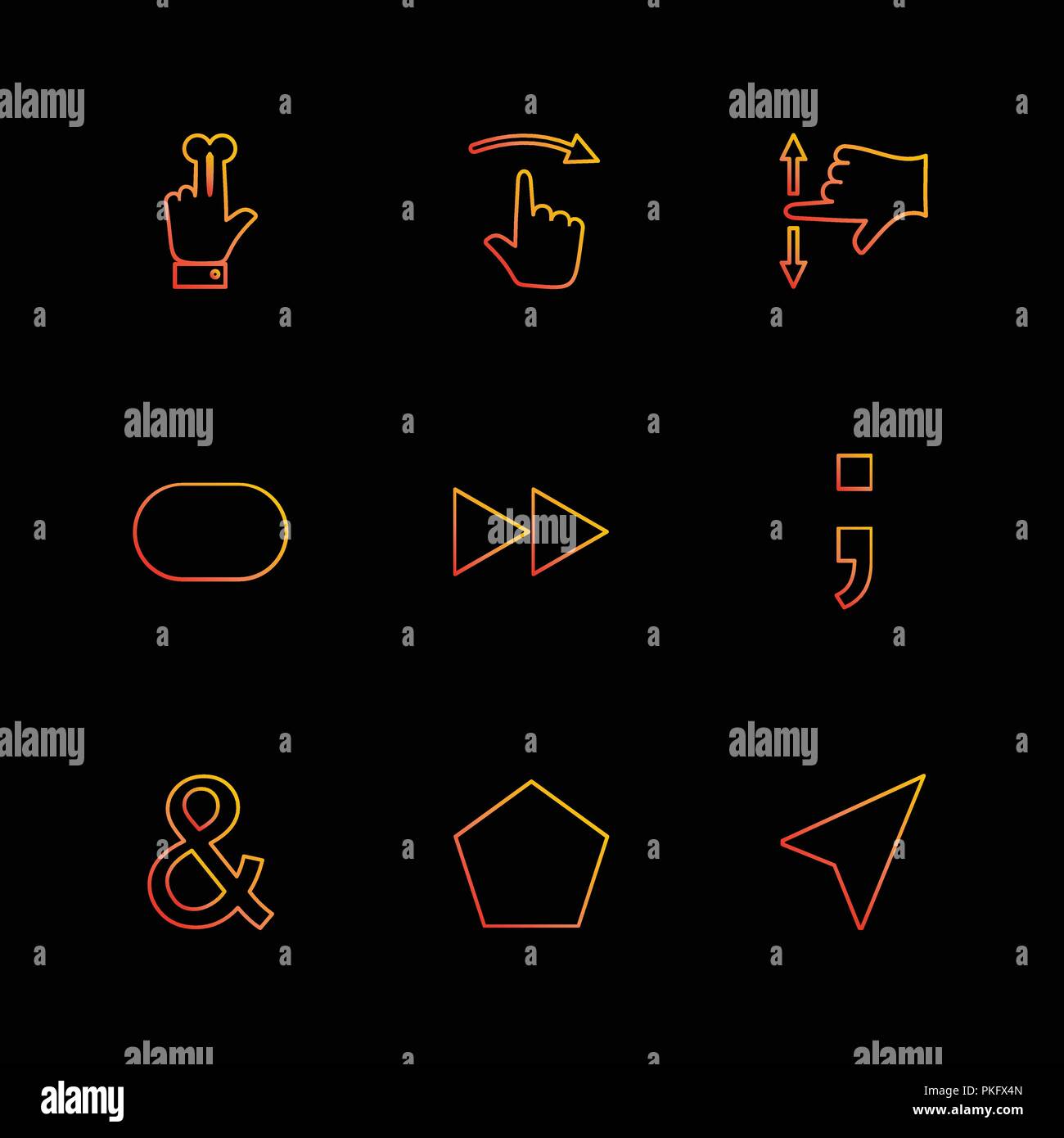 hands , pointer , arrows , directions , signs , ui , user interface ...