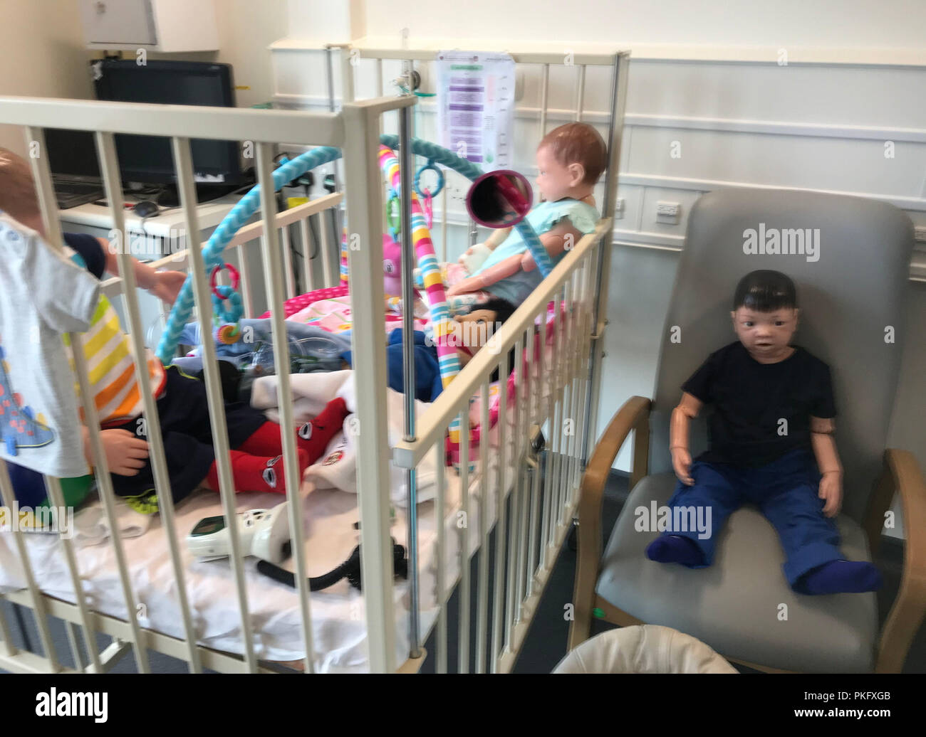 Dummy 'children' are used to train student doctors at the Allam Medical ...