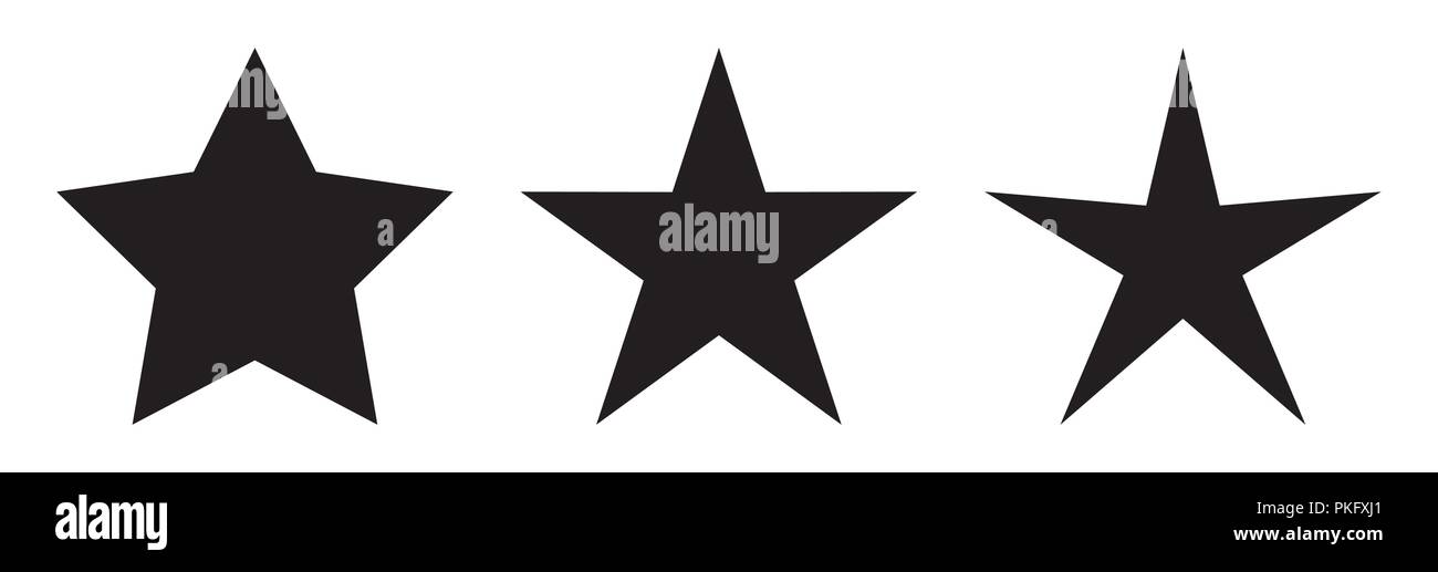 star element set - Vector icon collection, illustration Stock Vector ...