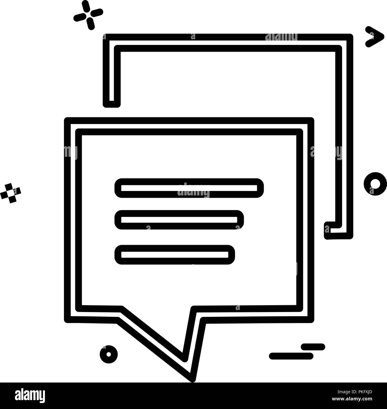 Chat icon design vector Stock Vector Image & Art - Alamy