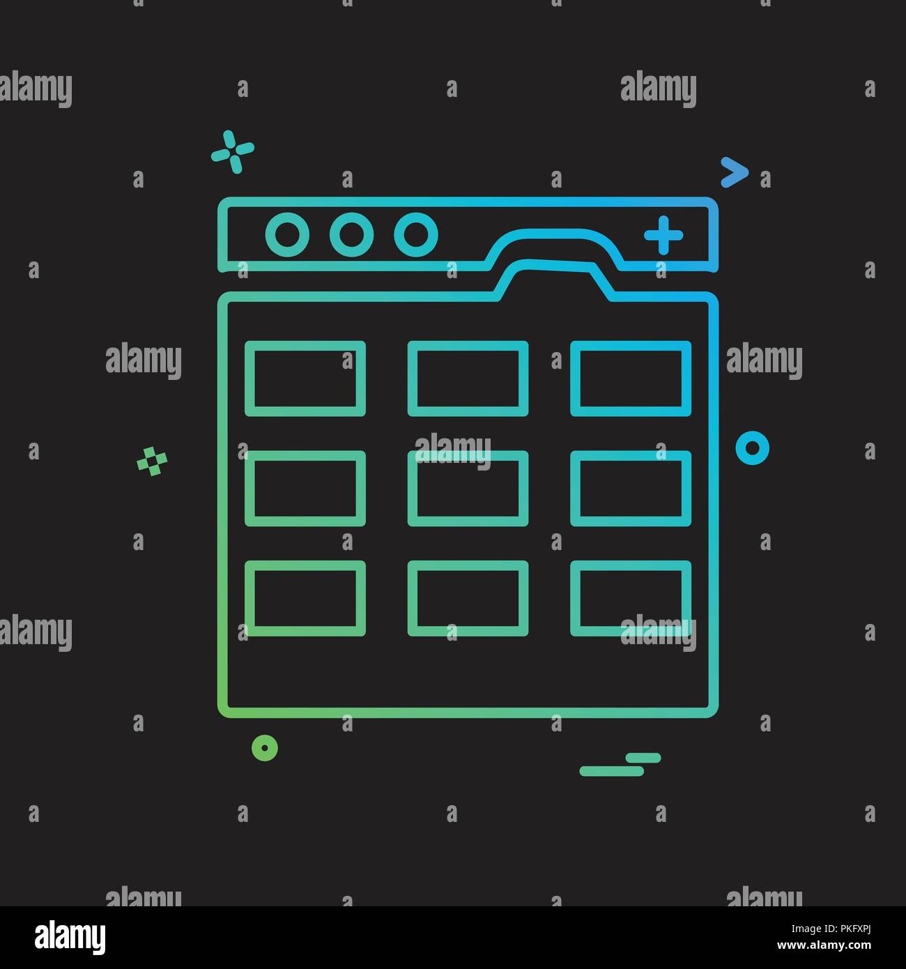 Web layouts icon design vector Stock Vector Image & Art - Alamy