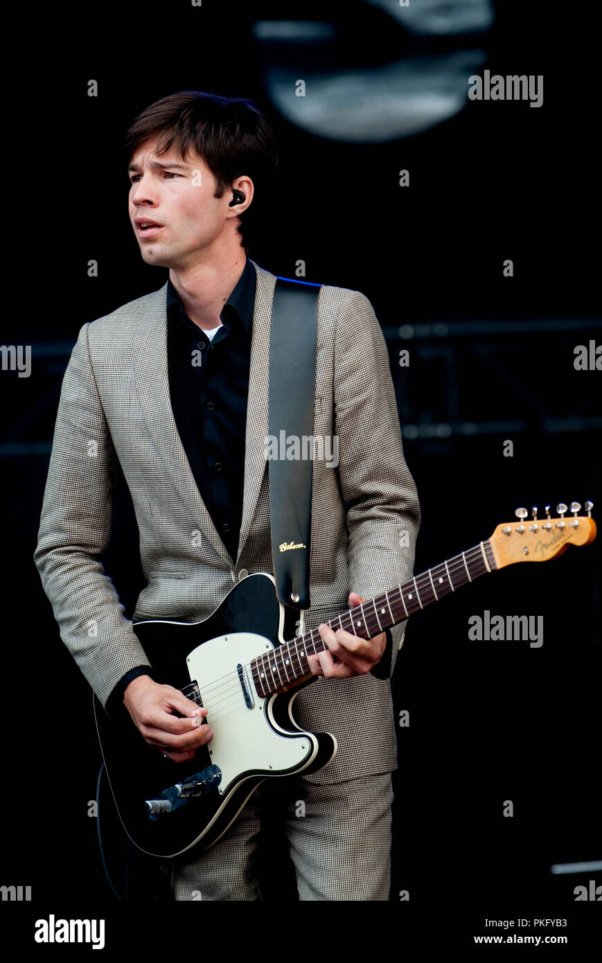 Belgian rock band The Customs at the Suikerrock festival in Tienen ...