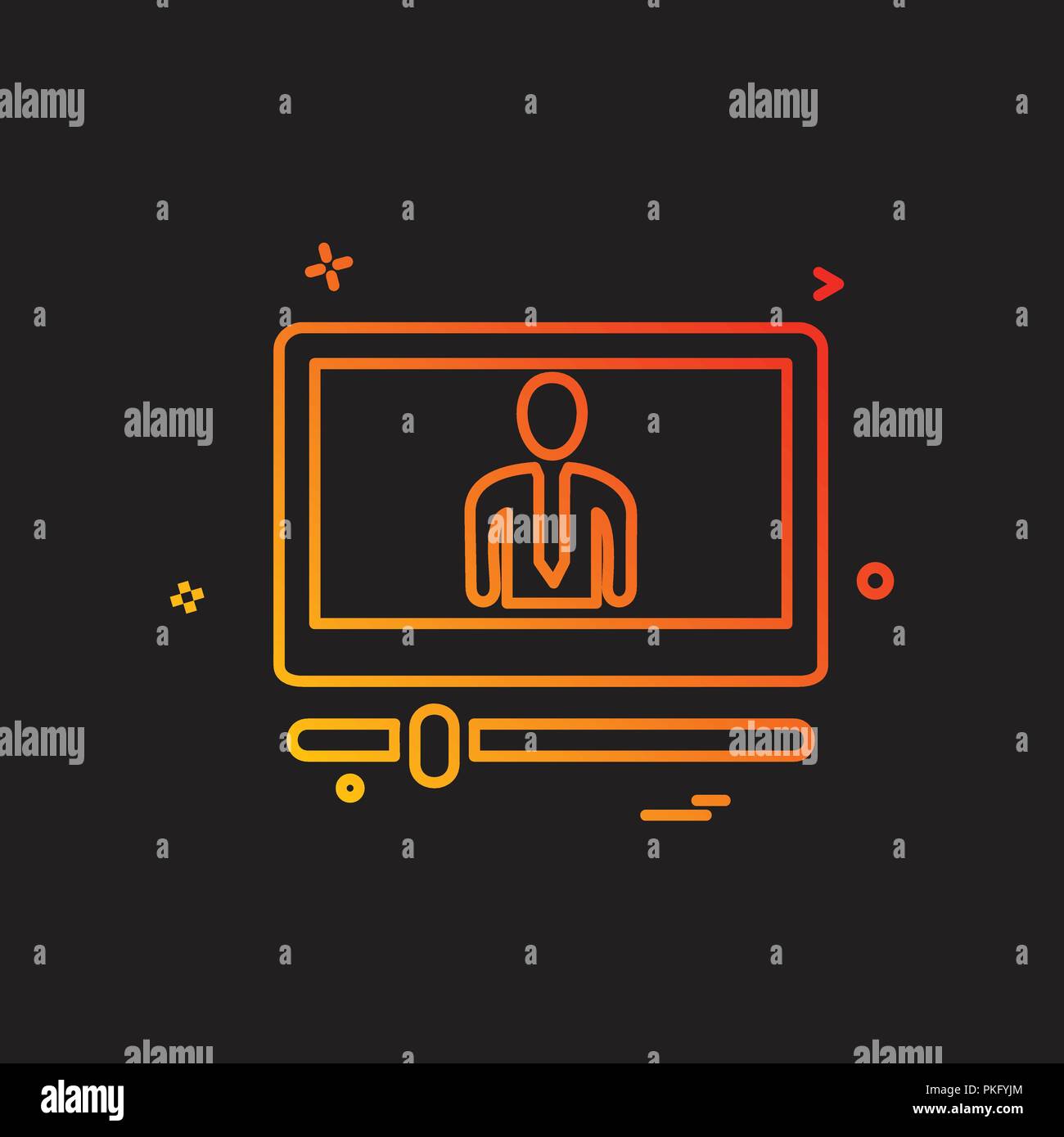 Computer icon design vector Stock Vector Image & Art - Alamy