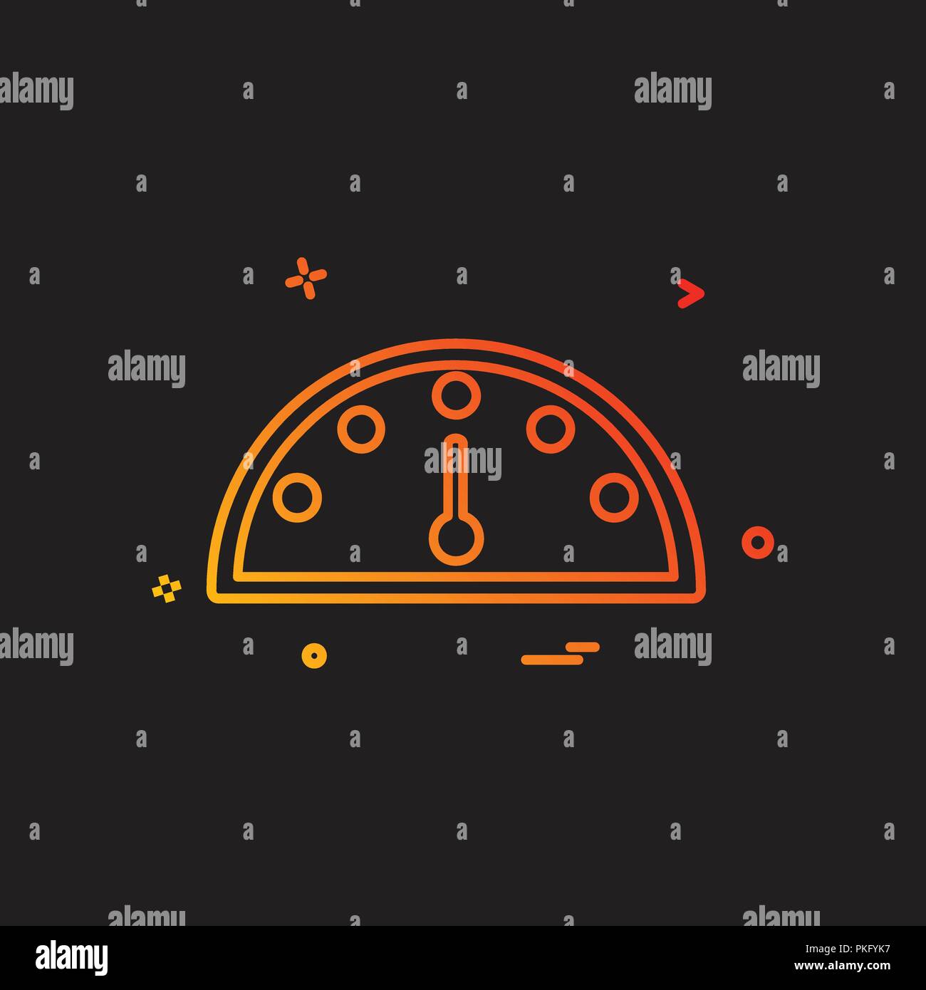 Meter icon design vector Stock Vector Image & Art - Alamy