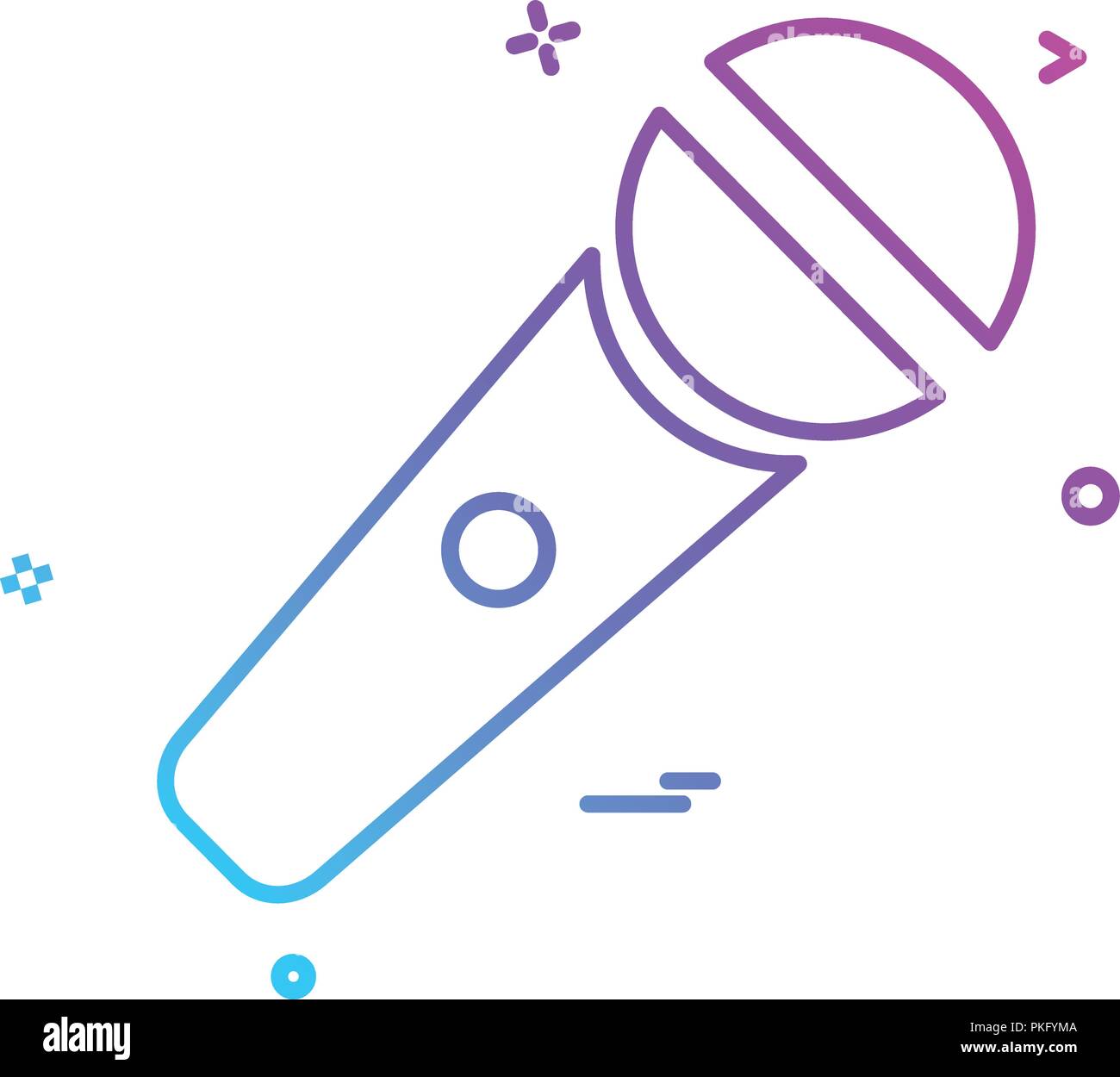 Mic icon design vector Stock Vector Image & Art - Alamy