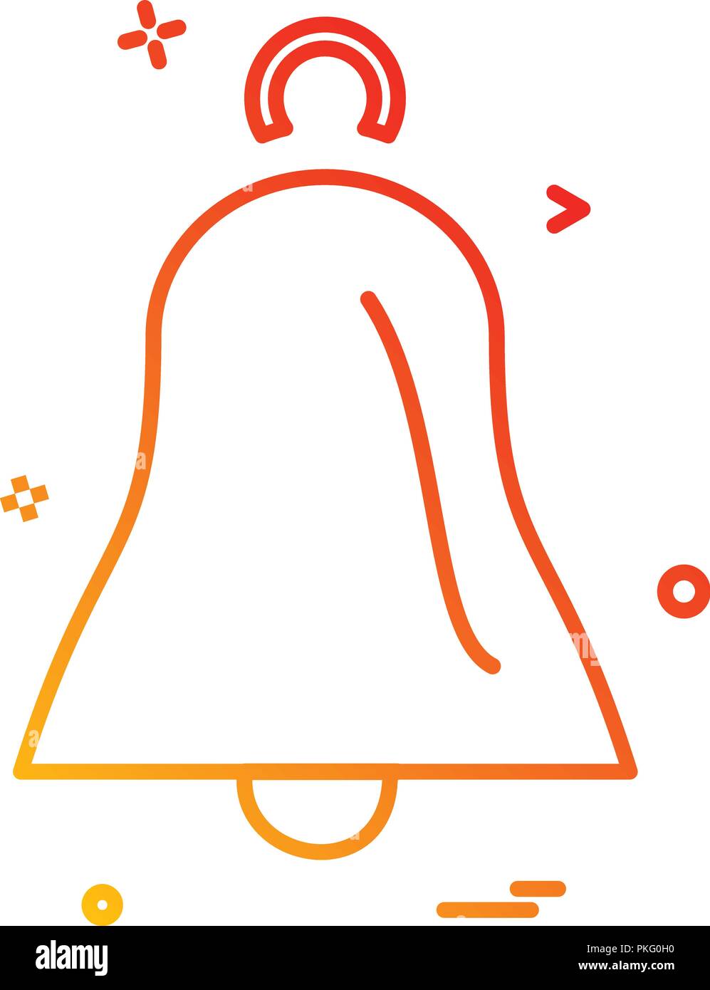 Bell icon design vector Stock Vector Image & Art - Alamy